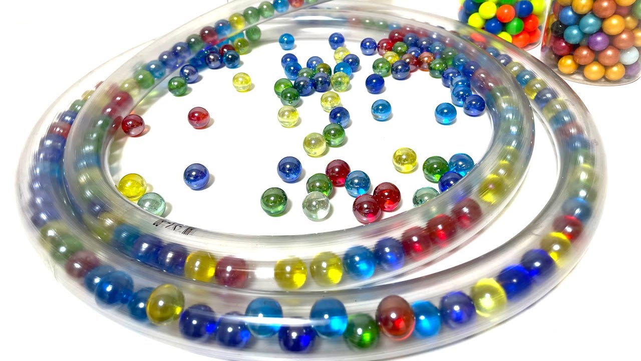 Marble Run ☆Transparent Horse Tunnel Course Summary Video - YouTube