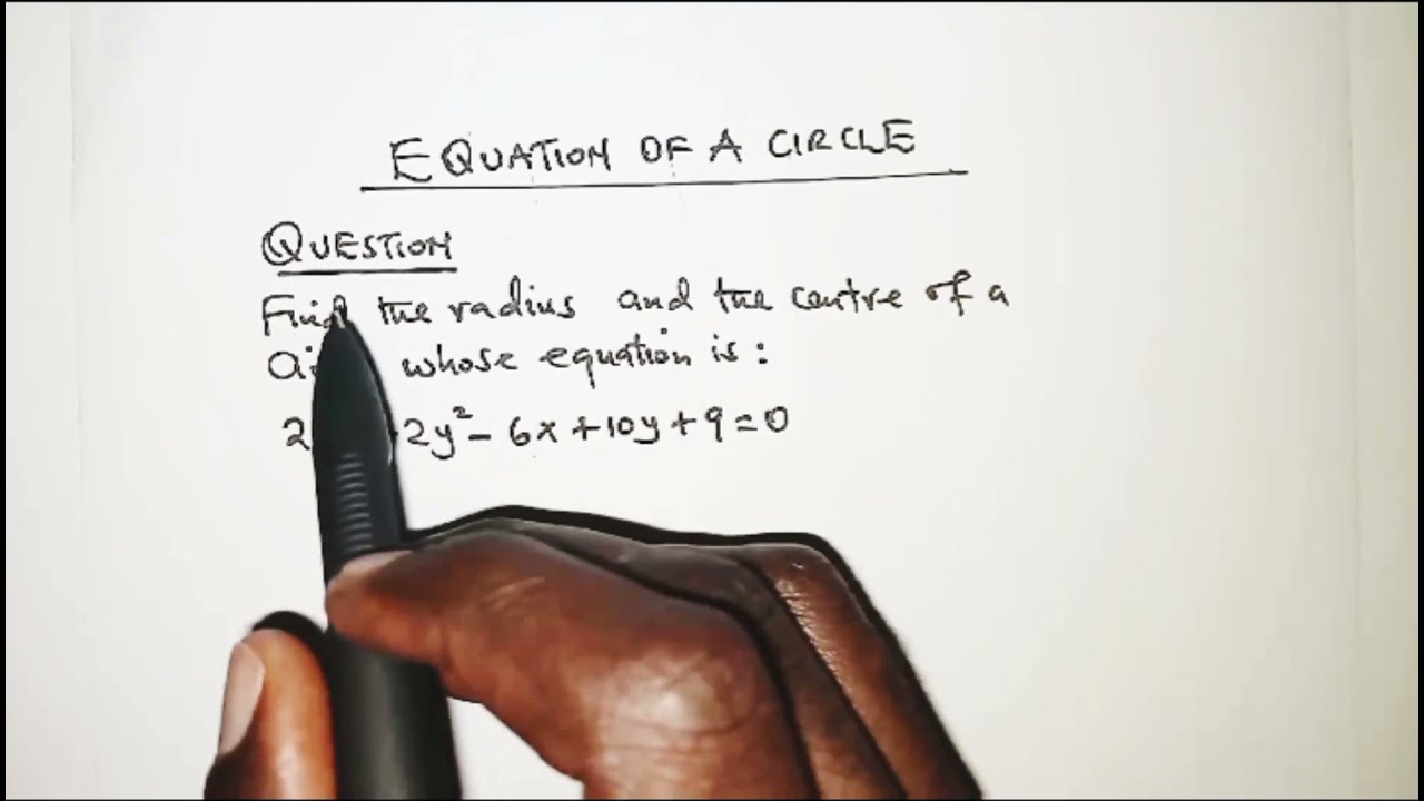 Find Radius Center Of Circle In 2x 2 2y 2 6x 10y 9 0 Equation Step Find Radius Center Of Circle In 2x 2 2y 2 6x 10y 9 0 Equation Step