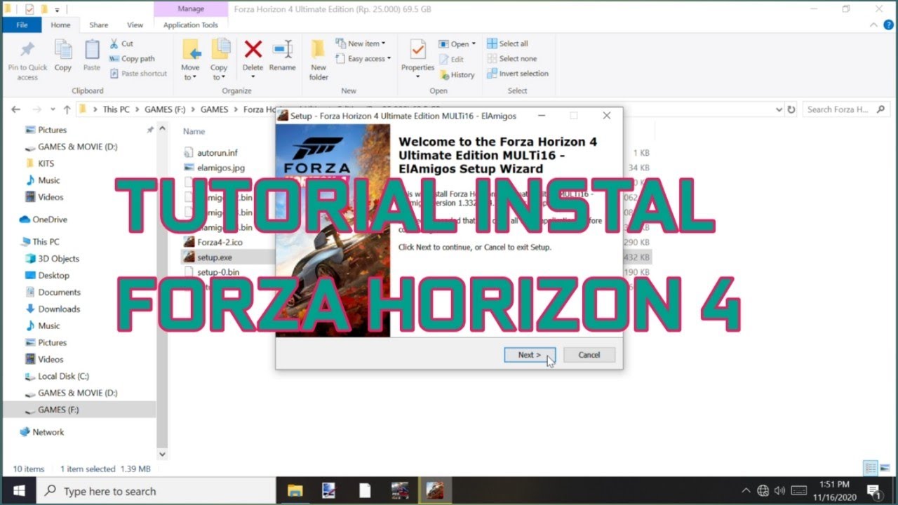 Tutorial instal FORZA HORIZON 4 on PC | Elamigos bypass - YouTube