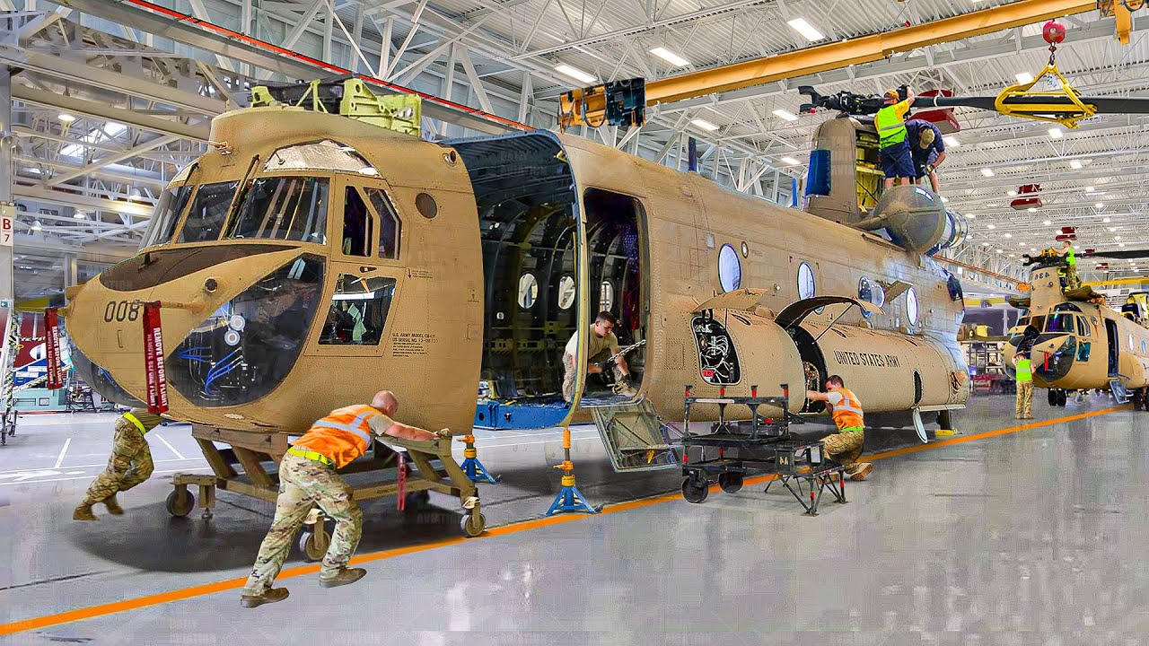 Training US Newbie Soldiers to Repair Massive CH-47 Helicopters - YouTube