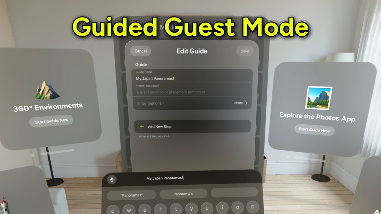 "Guided Guest Mode" now on Apple Vision Pro! - YouTube