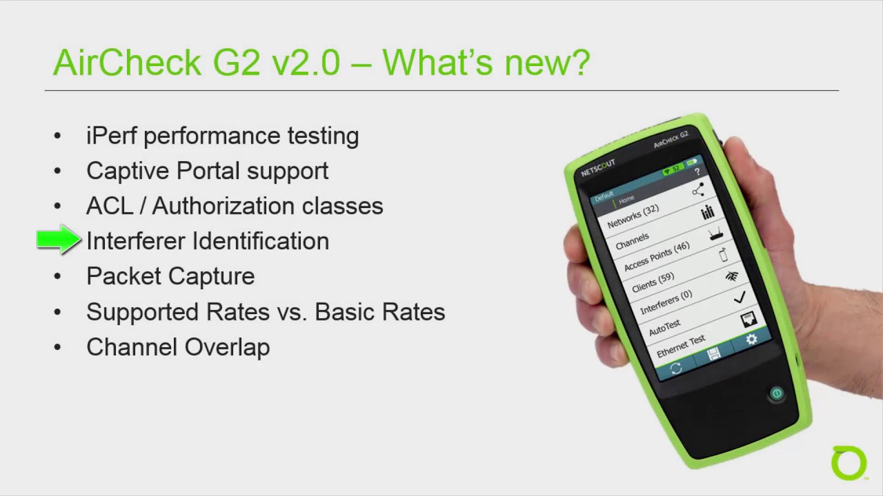 NetAlly: formerly Netscout: AirCheck G2 v2 Features - YouTube