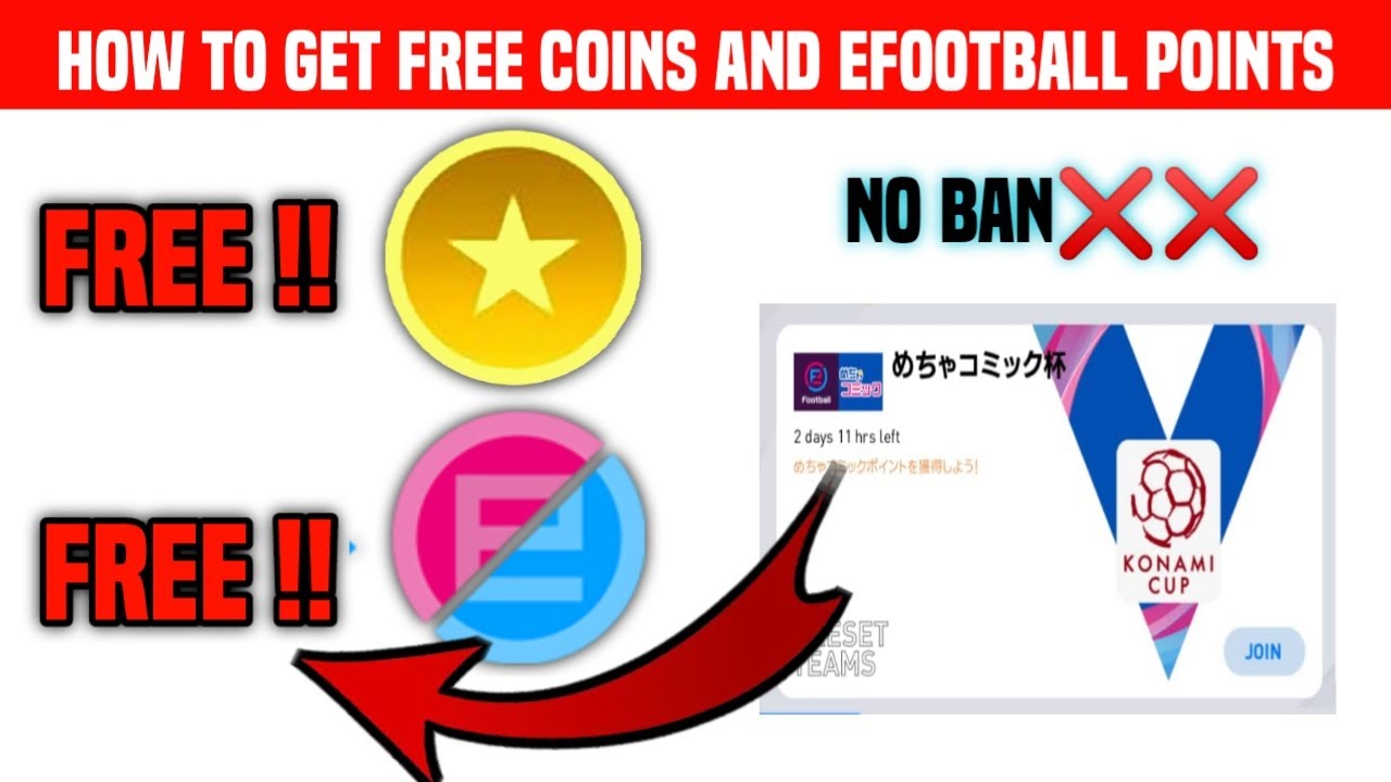 How To Get Free Coins And Efootball Points In PES 2021 | No B@nnd PES ...