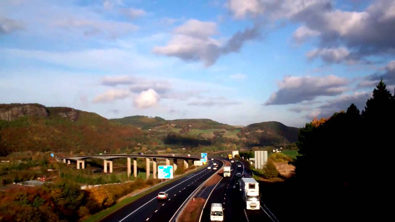 Autumn M90 Motorway And Friarton Bridge Perth Perthshire Scotland - YouTube