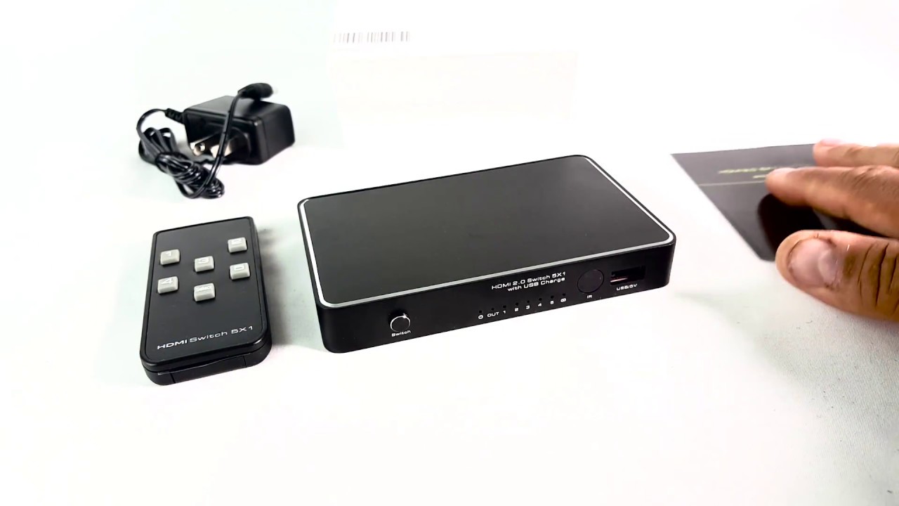 HejSang 5x1 HDMI Switch - YouTube