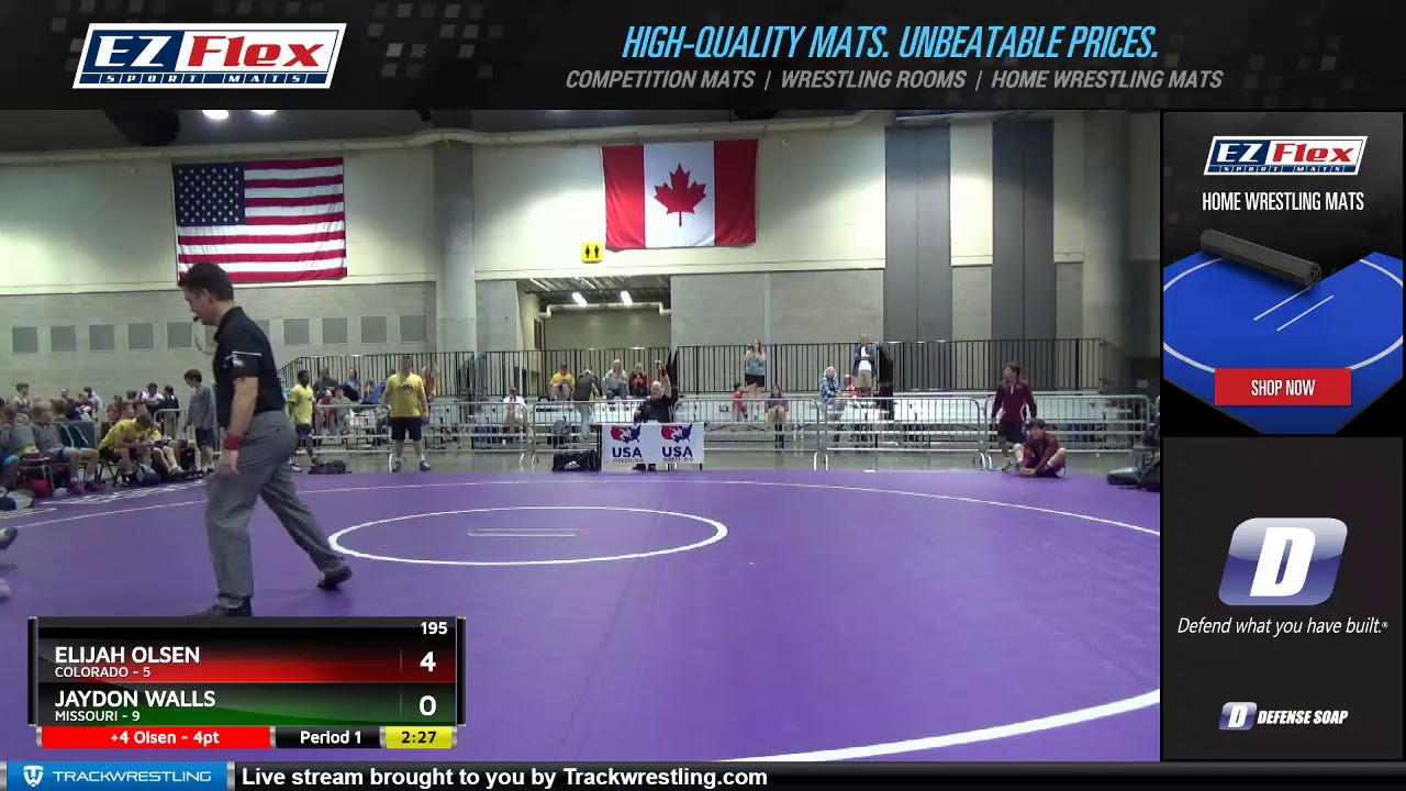 Mat 5 195 Elijah Olson Colorado Vs Jaydon Walls Missouri - YouTube