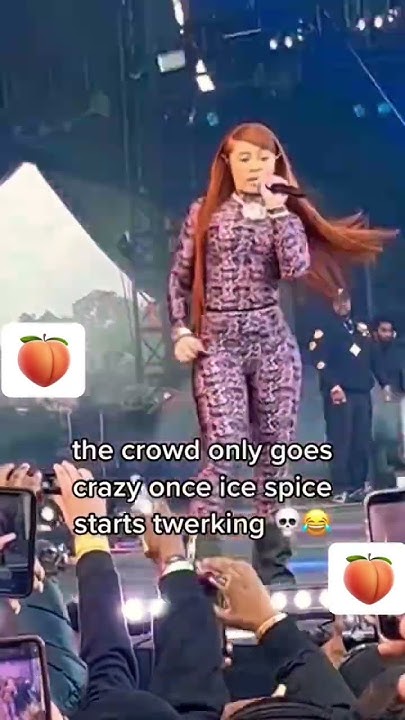 Ice Spice Twerking 🍑🤤 ️ Icespice Twerking Twerk Ass Status Stage Show Shorts Short
