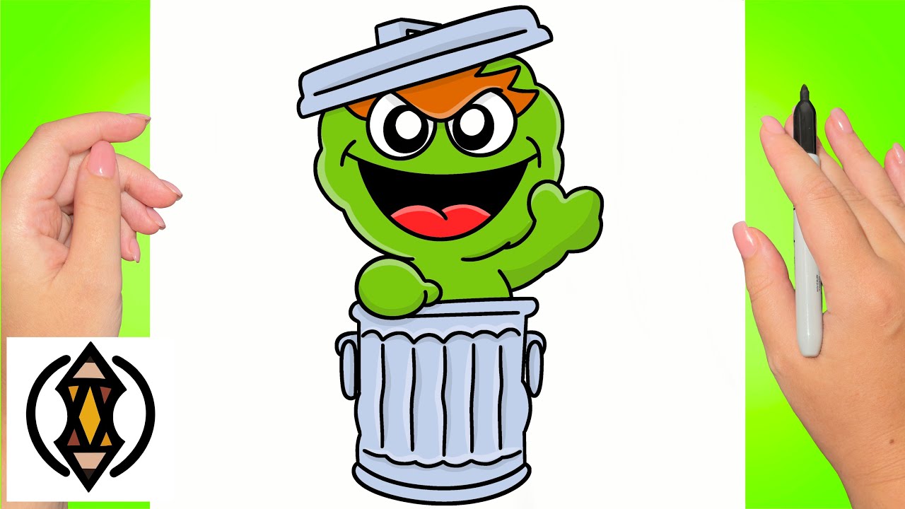 How To Draw Oscar The Grouch | Sesame Street - YouTube