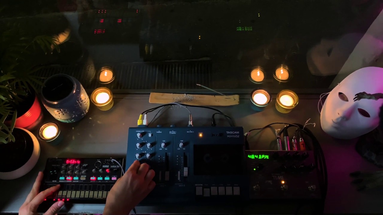 Window Sill Jam | Tascam Porta 2 + Volca FM + Strymon Timeline - YouTube
