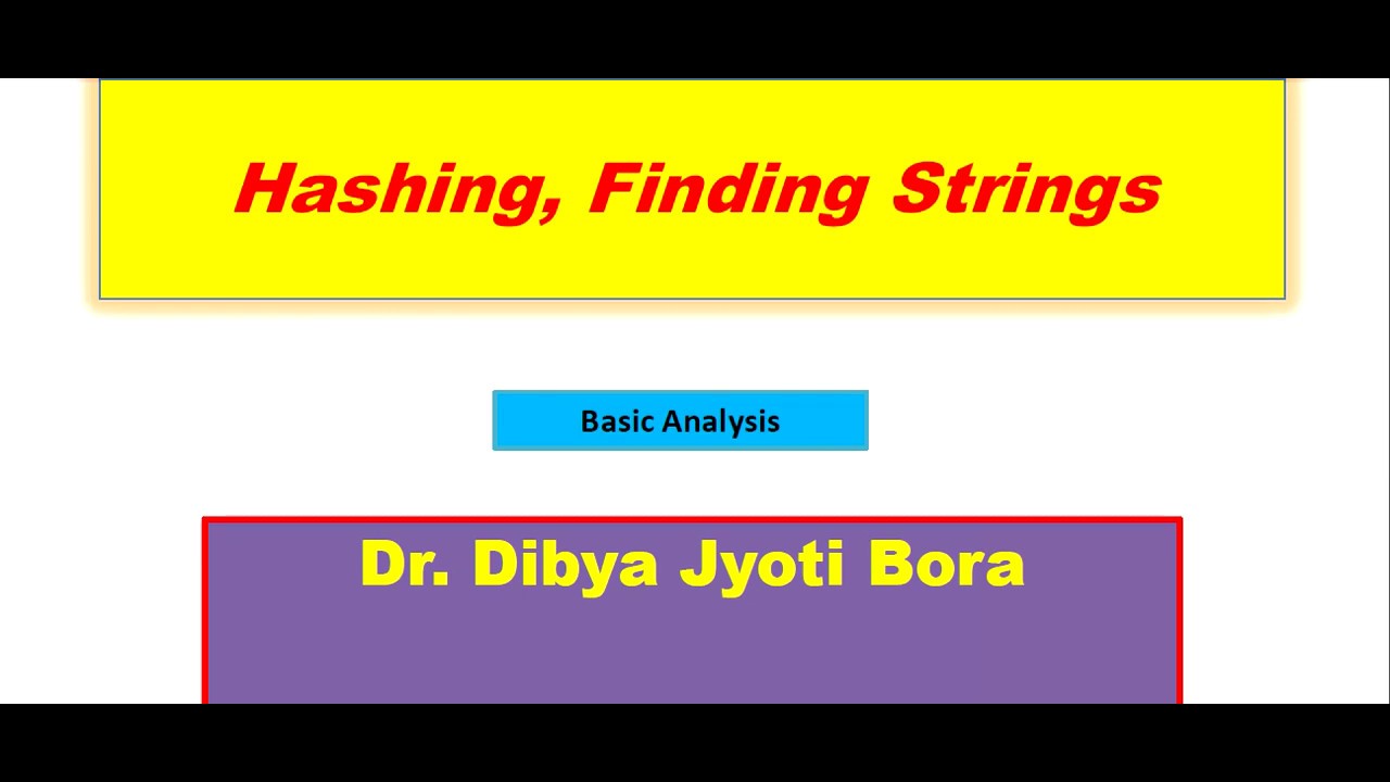#Hashing|Finding Strings|Basic Malware Analysis|#Malware|LECTURE#8 ...