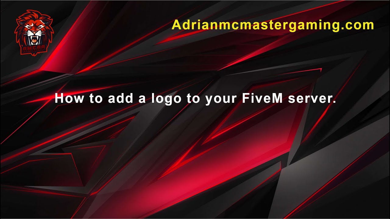 How to add a logo to your FiveM server. - YouTube