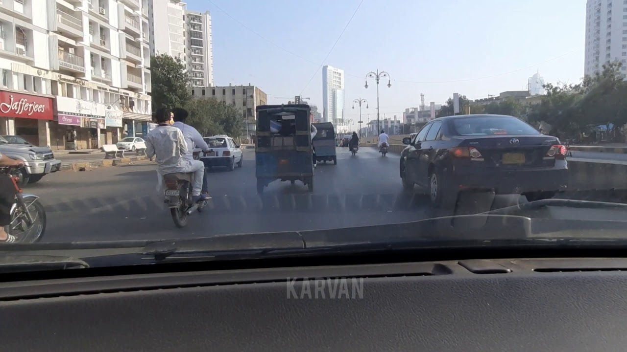 Clifton Bridge to Do Talwar Street View Karachi Pakistan - YouTube