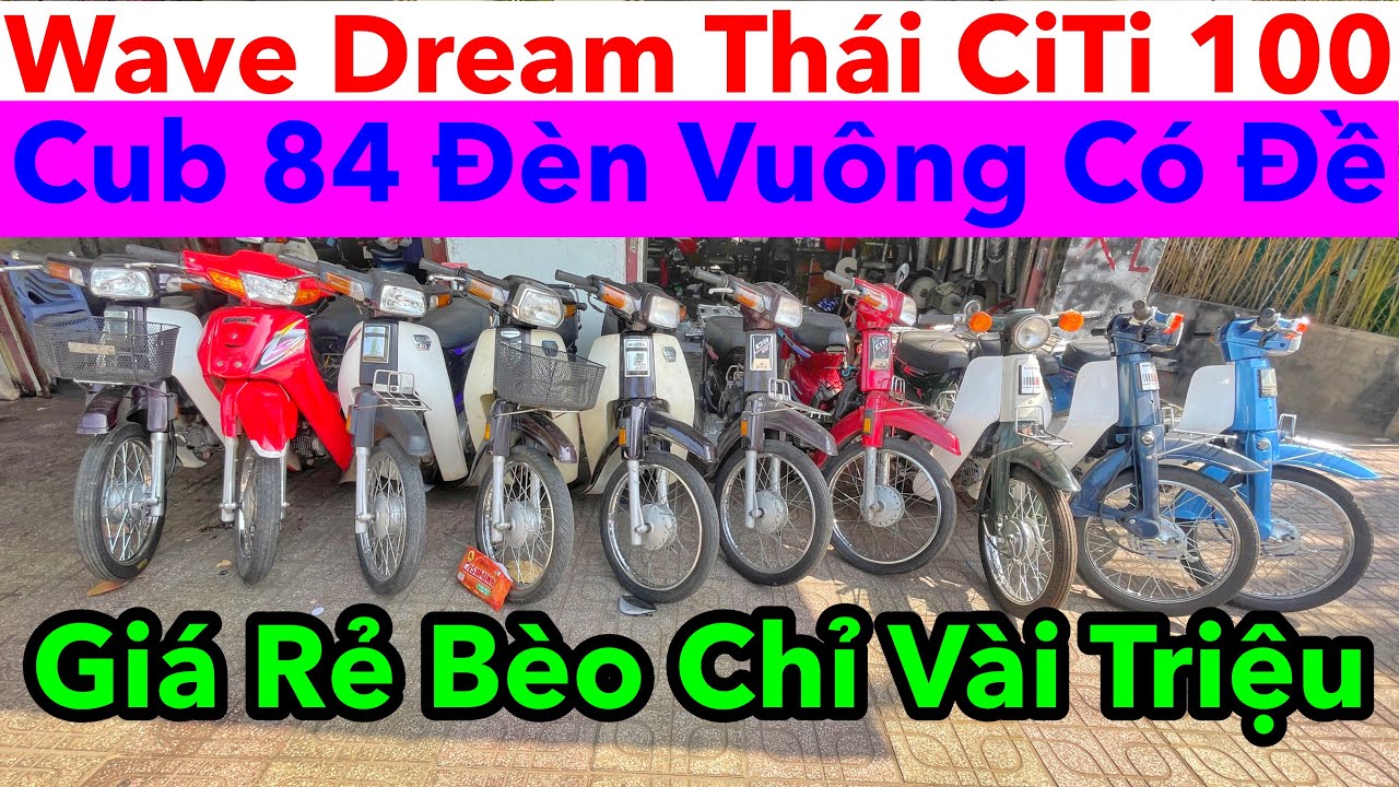 Giới Thiệu Kho Xe Wave Citi 100 Zin Cub 84 Đèn Vuông Có Đề Giá Rẻ - Xe ...
