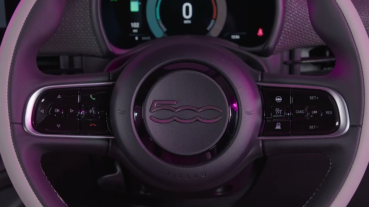 All-Electric Fiat 500 Digital Handover - Vehicle Buttons, Toggles ...