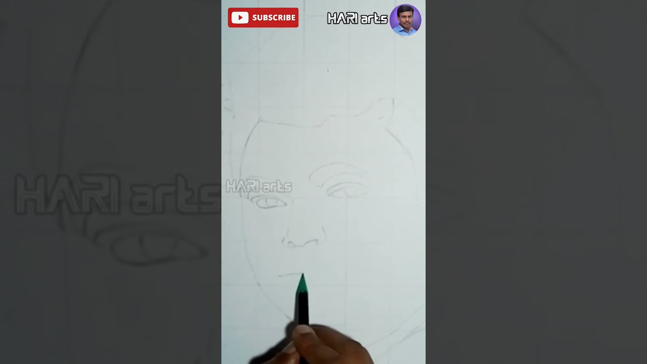 Easy way to draw a music director Harris Jayaraj Outline sketch step by ...