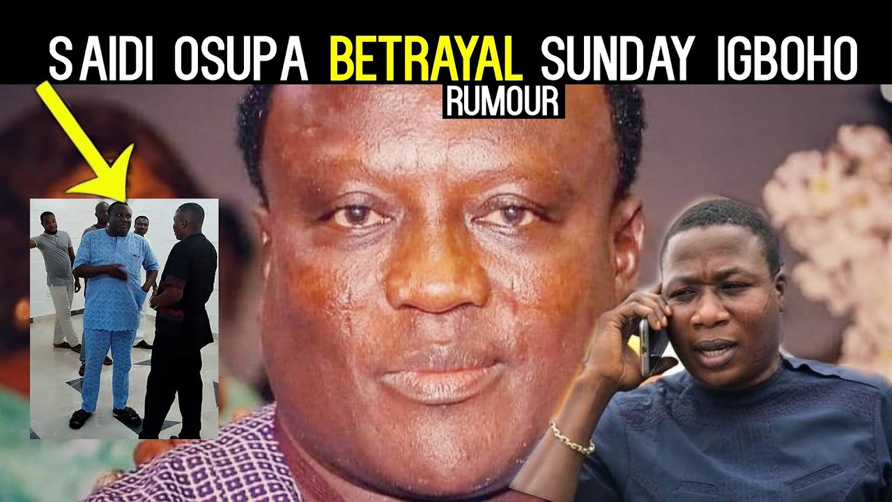 Breaking:Saidi osupa betrayal sunday igboho rumour solved - YouTube