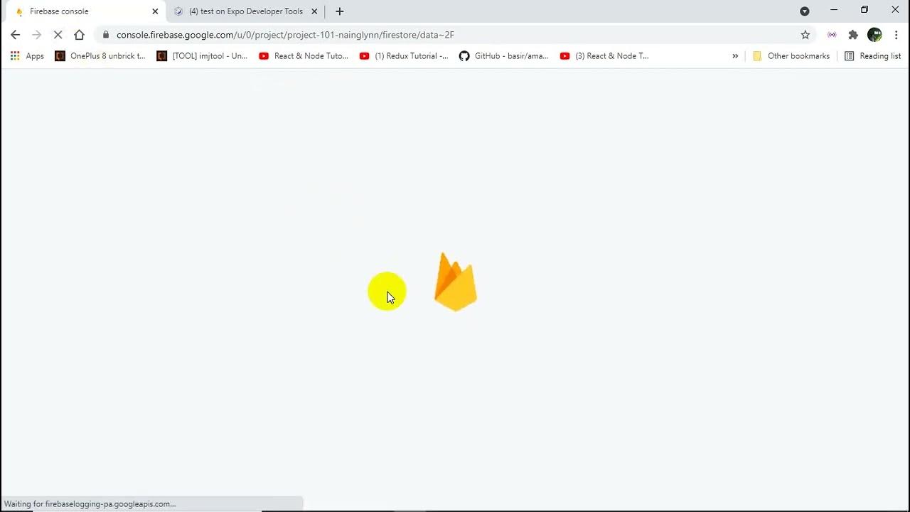 React Native For Beginner ReactNative101 Part57 Create Firestore Sample Document Data - YouTube