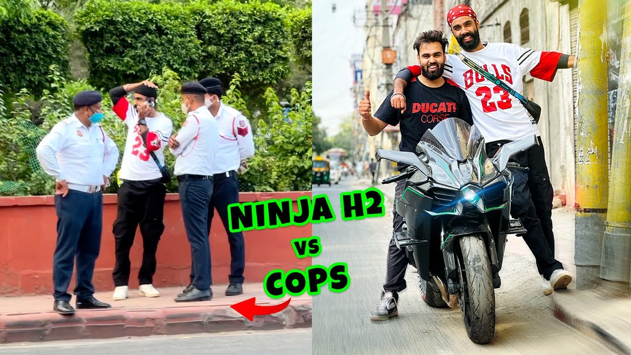 NINJA H2 ko Pakad liya POLICE ne @jattprabhjot - YouTube