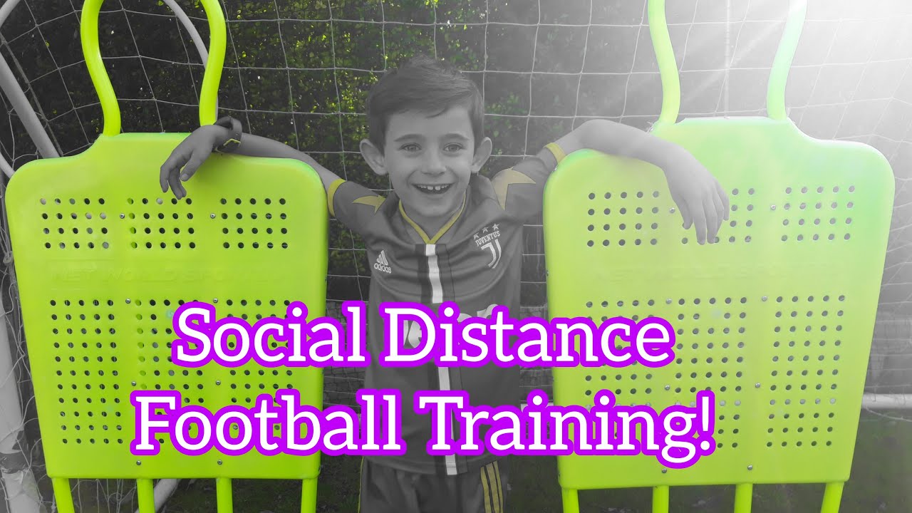 V16. Social Distance Football Training! Football Coaching for Kids ...