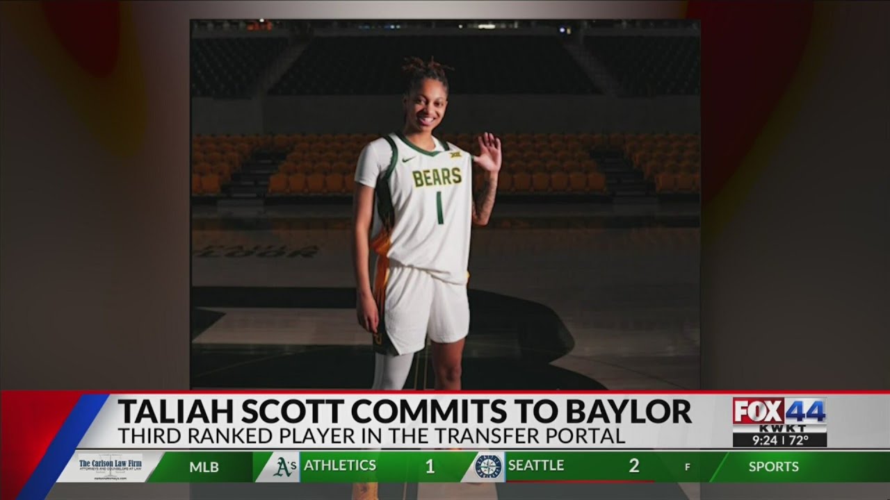 Baylor women's basketball lands former Auburn star Taliah Scott - YouTube