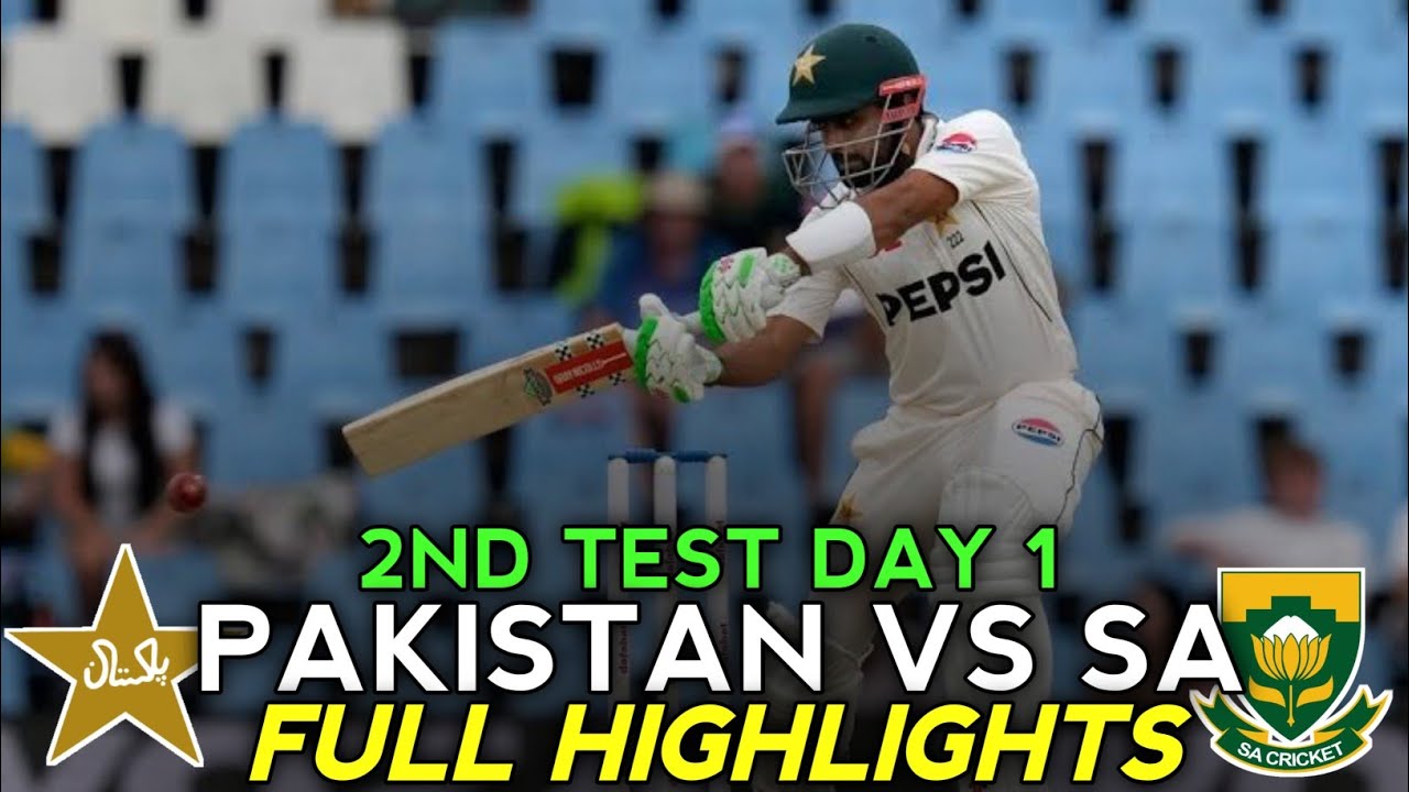 Pakistan Vs South Africa 2nd Test Day 1 Full Highlights || Pak Vs RSA ...