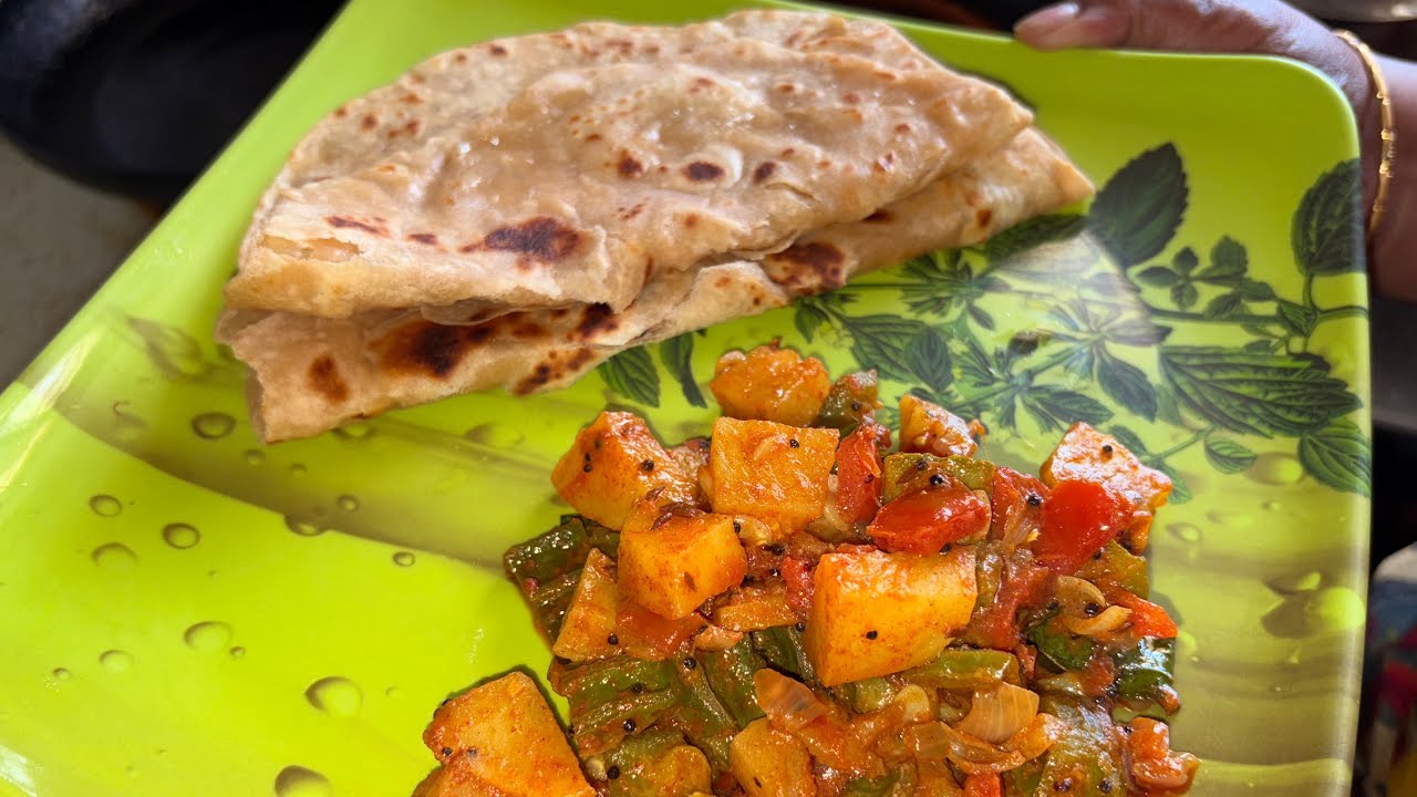 💢💥Mix Vegetables 🥵Palya With 😍Chapati Recipe‼️👌🏼😋💥💢#video #food # ...