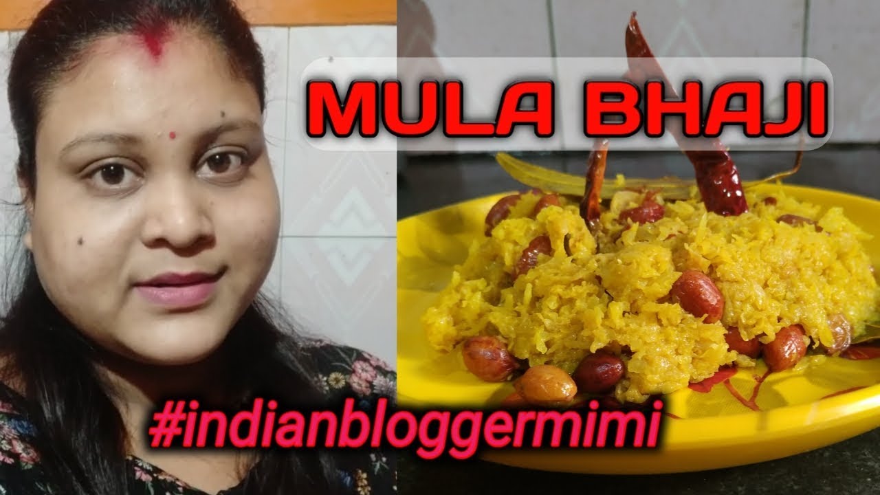 Mula Bhaji | Mula Baja | How to make Mula Fry #indianbloggermimi # ...
