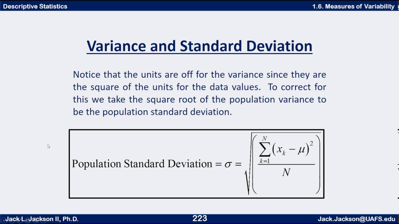 Statistics 1 6 3 Variance And Standard Deviation YouTube statistics-1-6-3-variance-and-standard-deviation-youtube