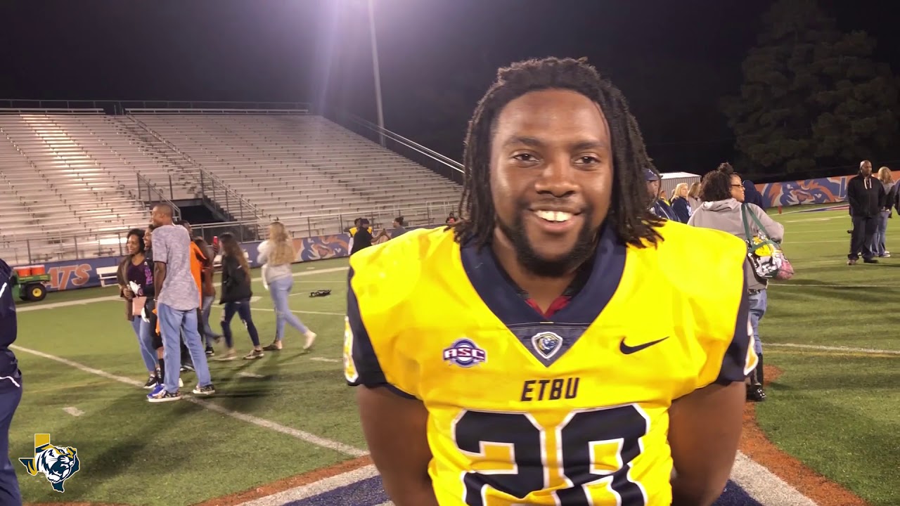 @ETBU_Football - Jeremiah Robertson - LC (Oct. 20, 2018) - YouTube