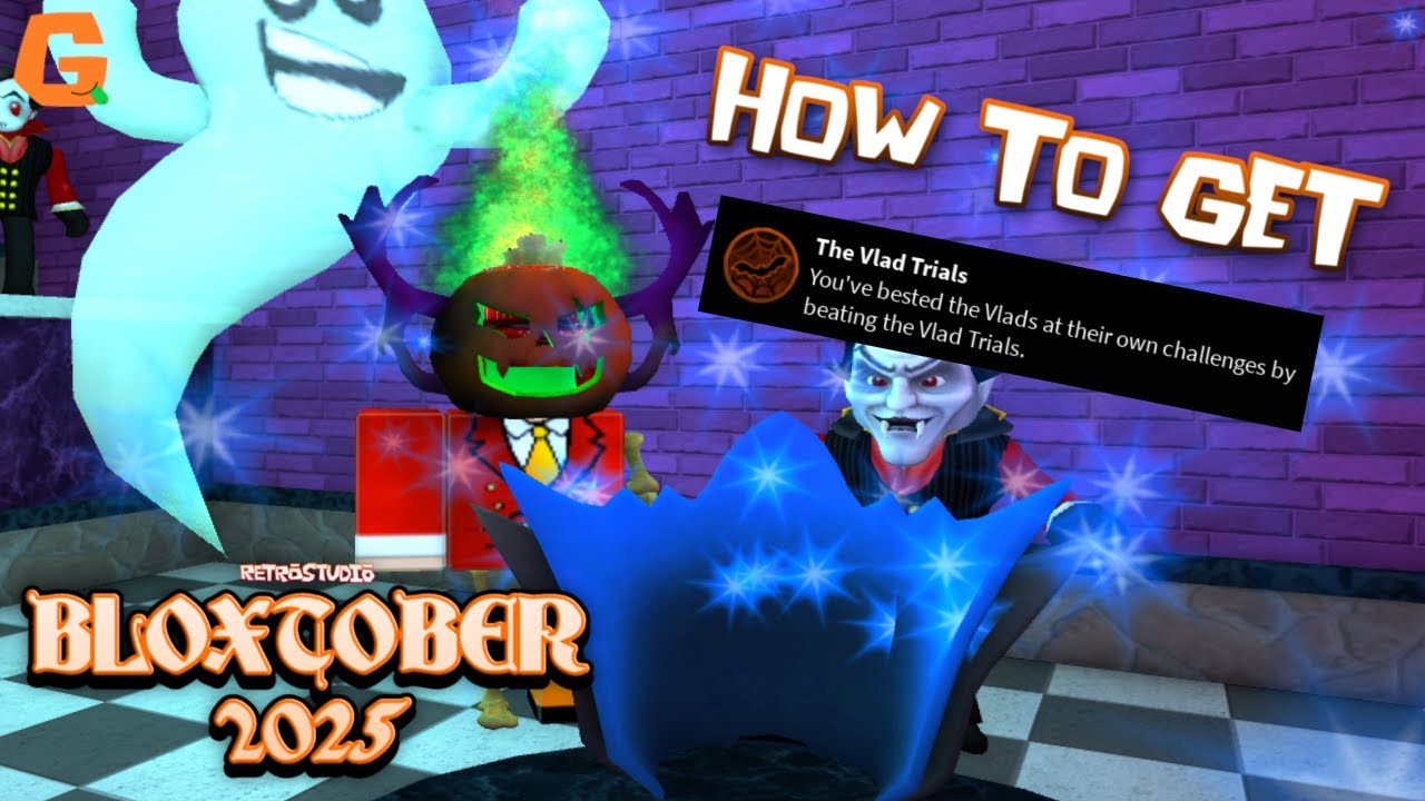 How to get The Vlad Trials badge in Bloxtober Countdown 2025 Hub ...