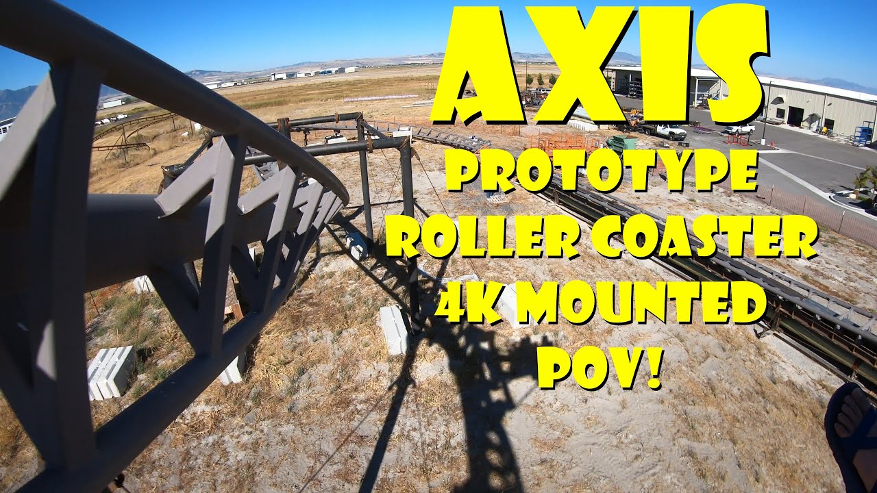 Axis Prototype Roller Coaster Front Row Mounted 4K POV - YouTube