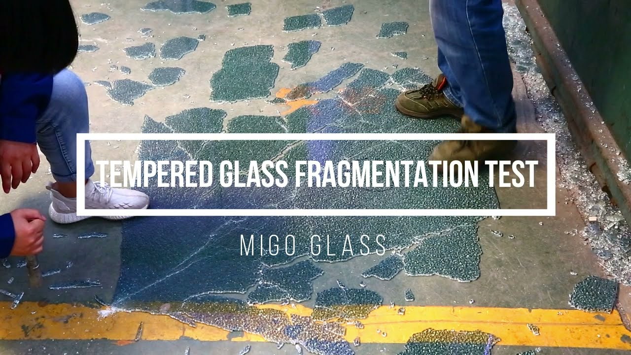 Tempered Glass Fragmentation Test - YouTube