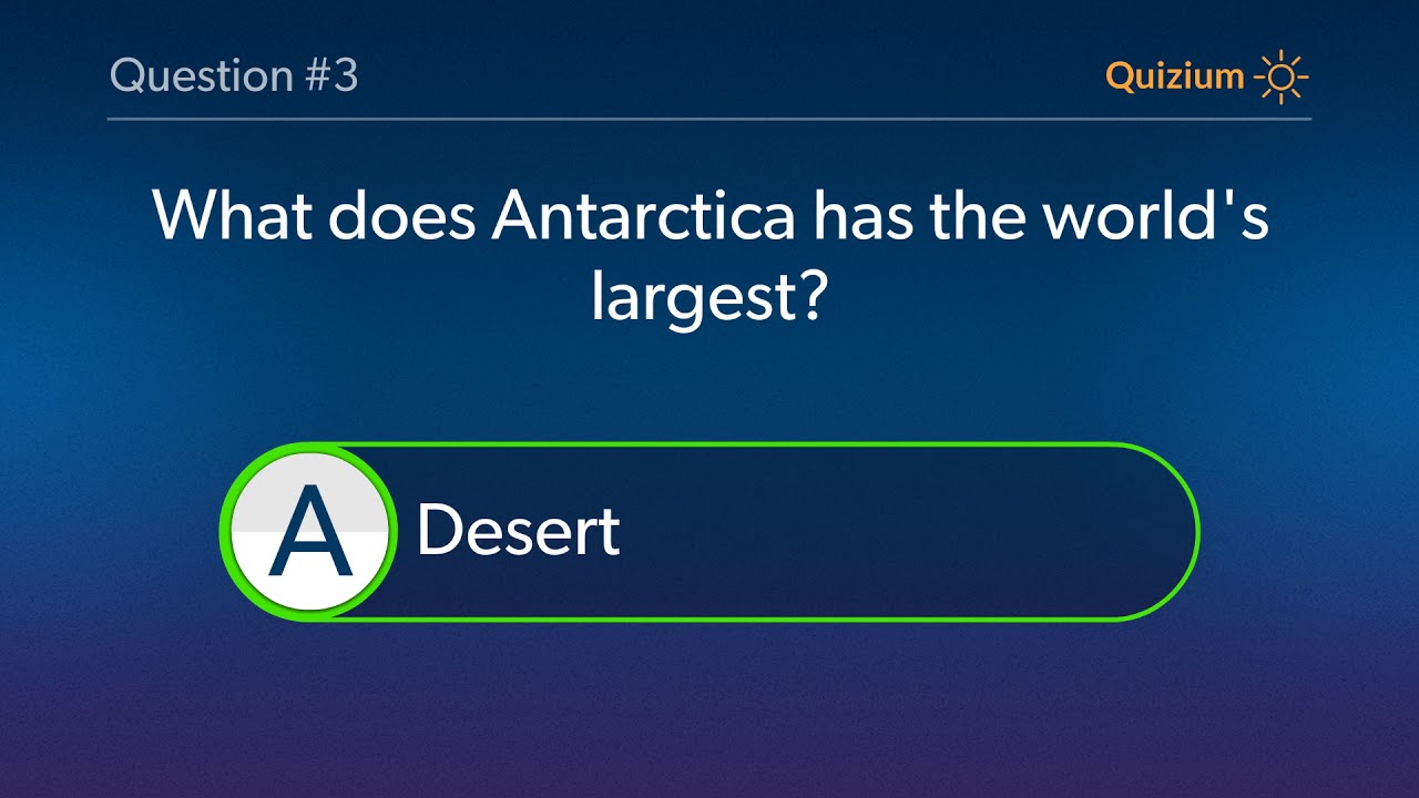 Antarctica Quiz - At which pole Antarctica is situated and more ...