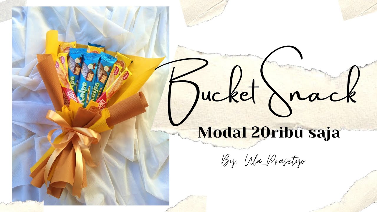 Tutorial bucket snack spunbond - YouTube