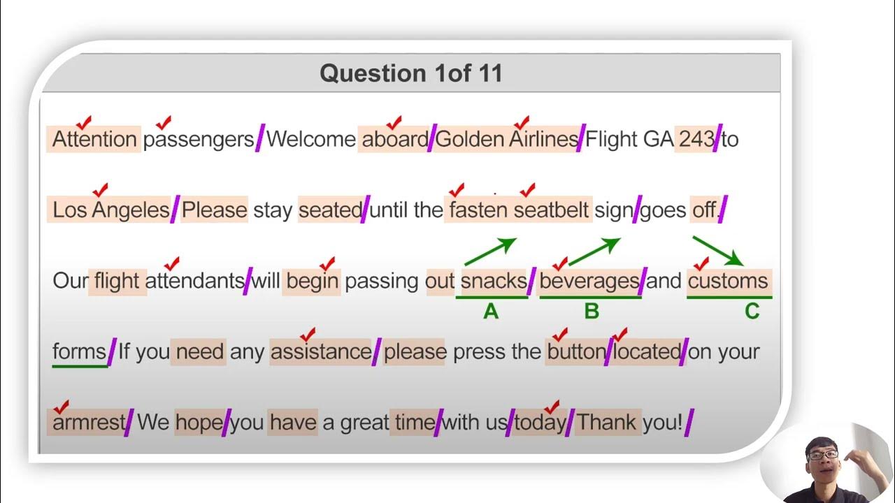 TOEIC SPEAKING PART 1 -READ A TEXT ALOUD (TỔNG QUAN) - YouTube