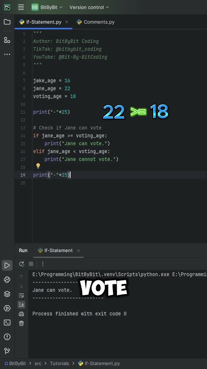 Learn If Statements In 30 Seconds Learn To Code Coding Learnpython Youtubeshorts Shorts