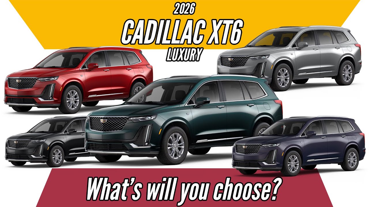 2025 Cadillac Xt6 Luxury All Color Options Images Autobics Youtube