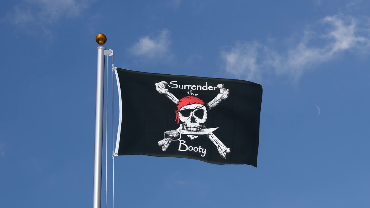 Pirate Surrender the Booty - 3x5 ft Flag - YouTube