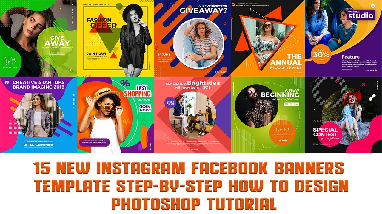 15 New Instagram Facebook Banners Template Step by Step How To Design ...
