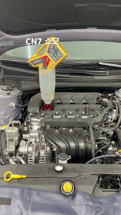 아반떼CN7 첫 오일 교환 - YouTube