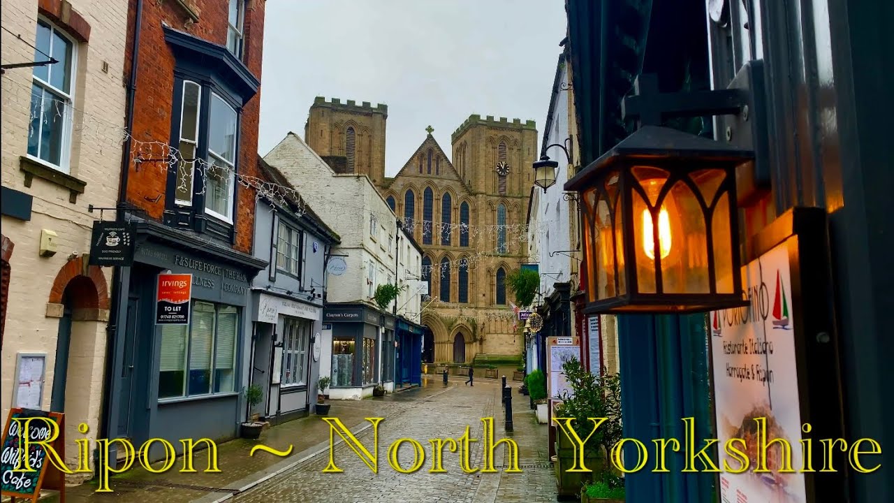 Englands amazing mini Cathedral city on a rainy day , Ripon ~ North ...