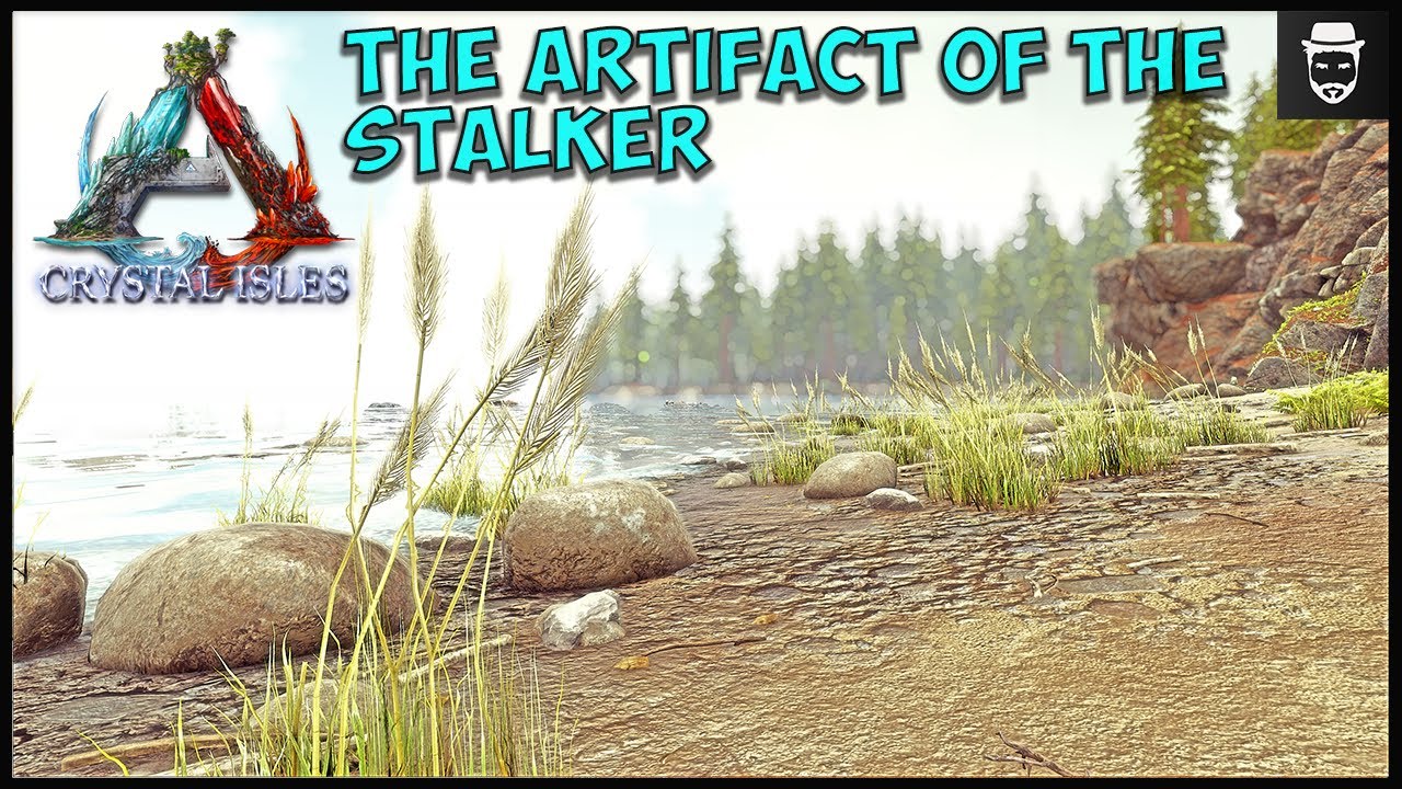 ARK Crystal Isles Artifact Of The Stalker Location - YouTube