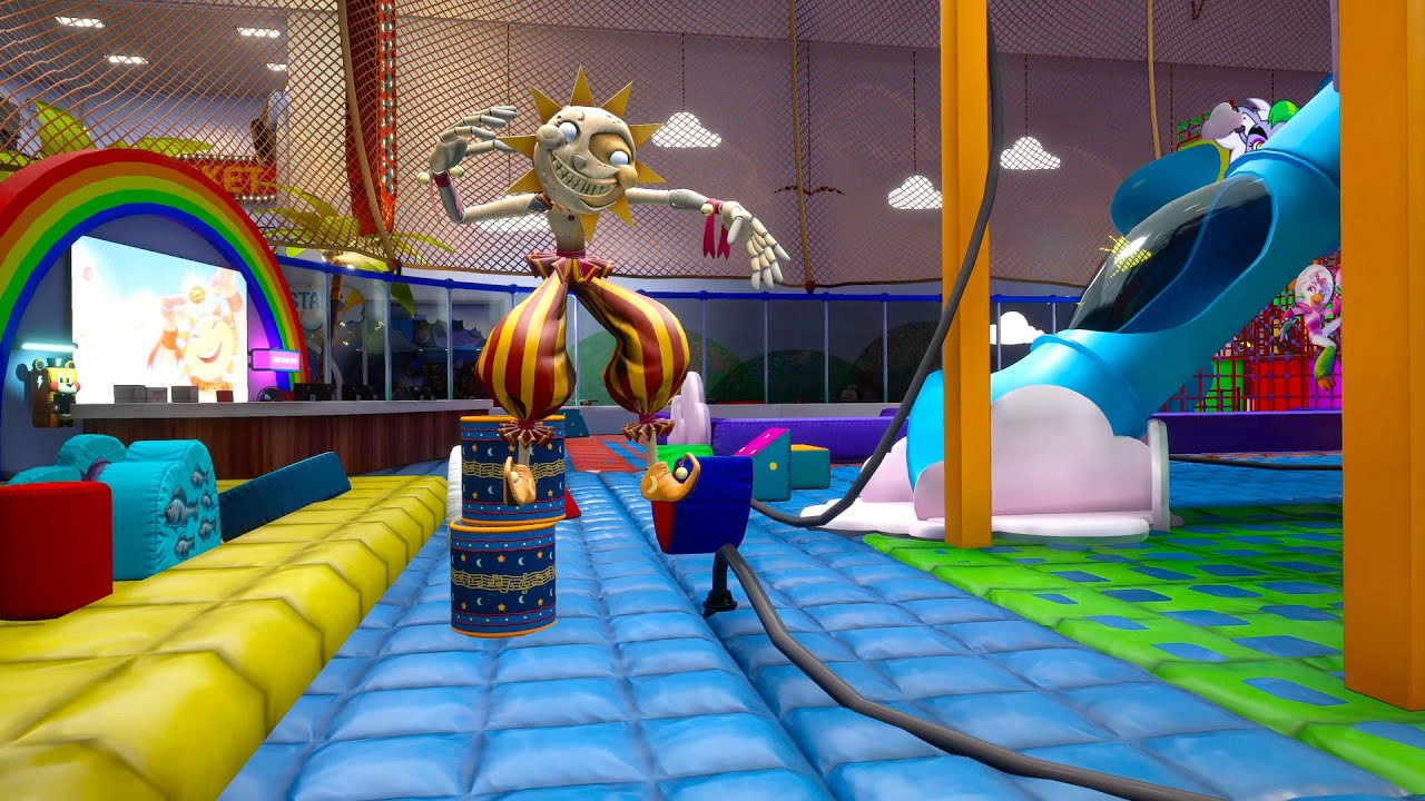 FUNNY Frozen Sunnydrop GLITCH (FNAF Security Breach PS5) - YouTube