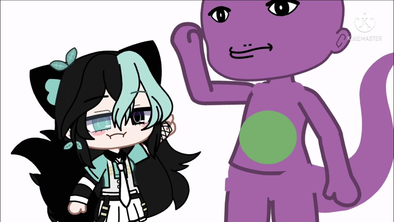 Barney in gacha club//『•clover•』 - YouTube