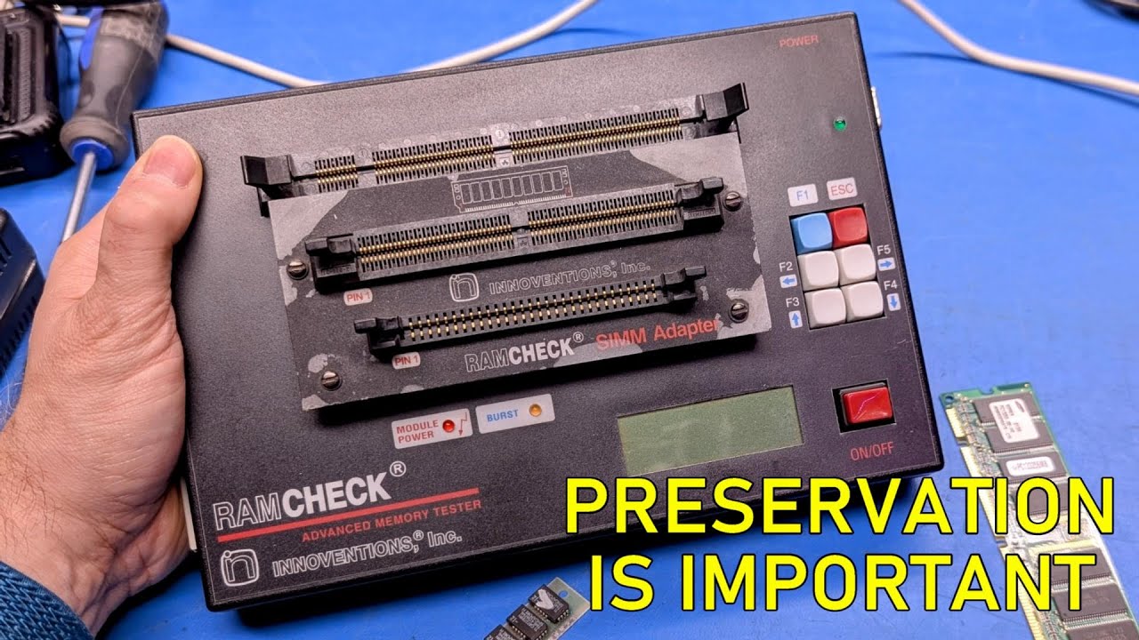 Preserving the ROMs on the best RAM tester ever made (RAMCheck) - YouTube