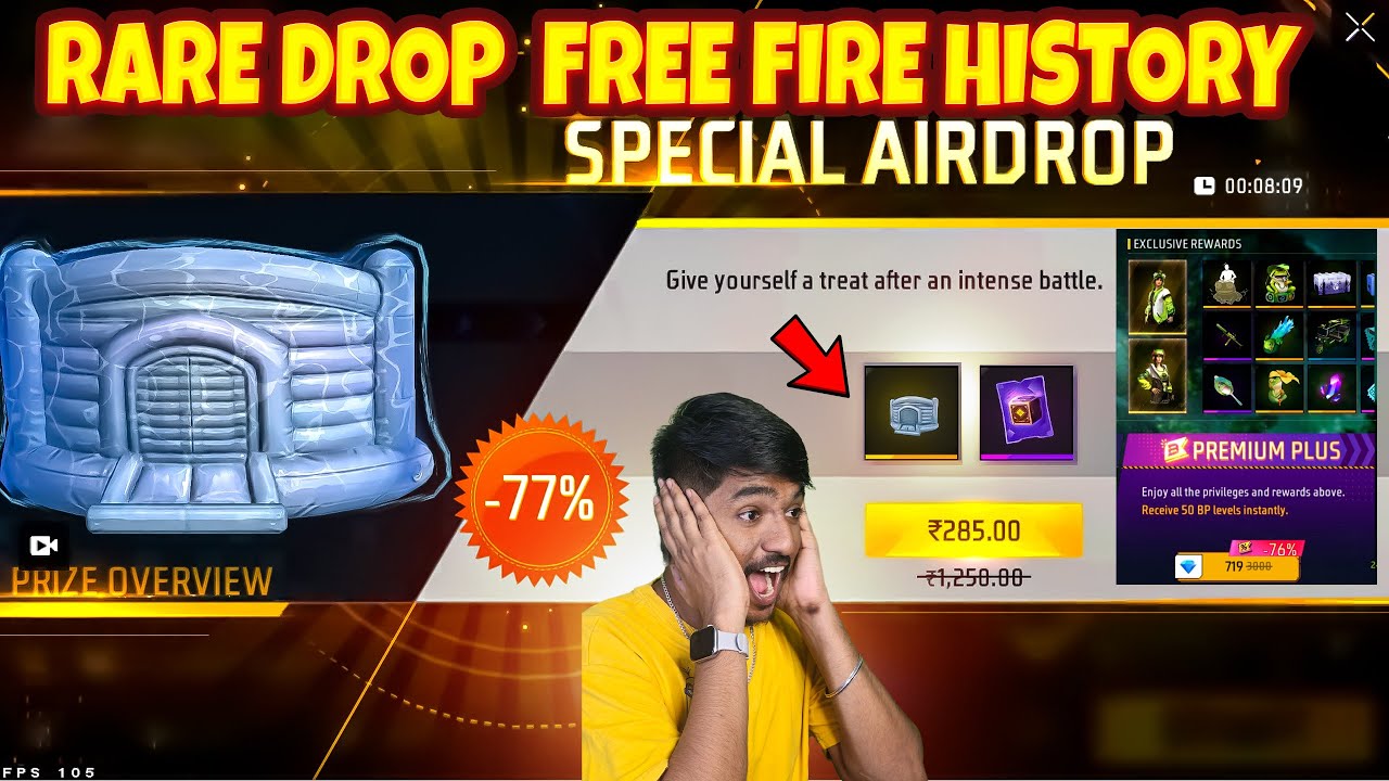 I got most rare air drop in free fire wasting all dirmaonds for new ...