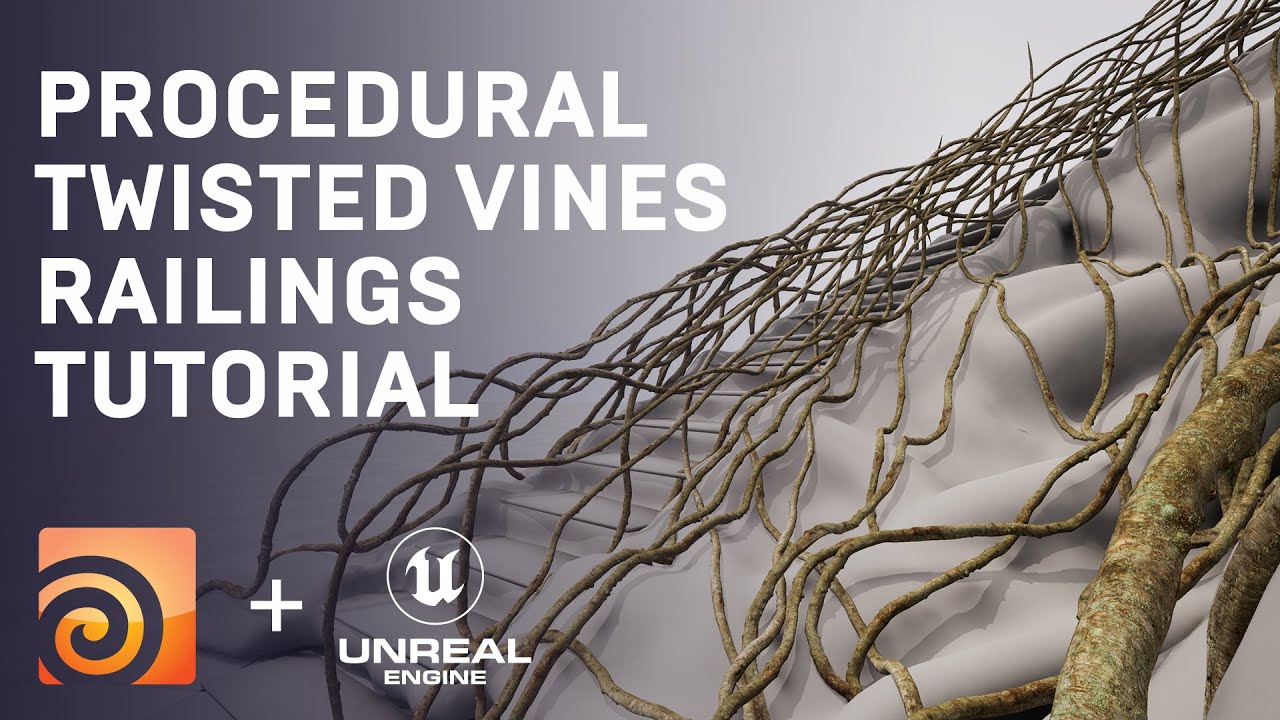 Houdini Tutorial - Twisted Vines Railings for UE5 (beginner friendly ...