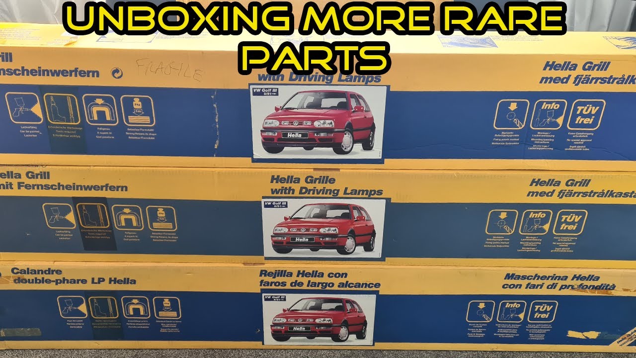 UNBOXING 30 YEAR OLD MK3 GOLF PARTS + ANOTHER SPOILER - YouTube