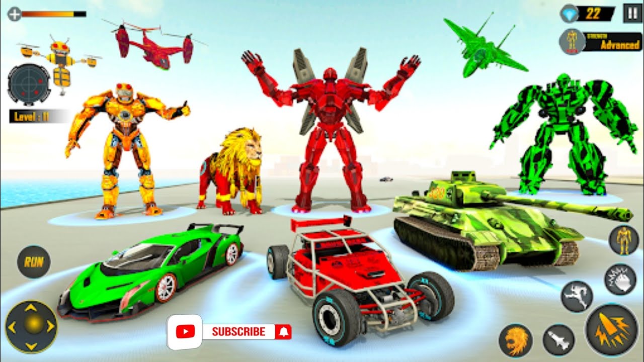 RESCUE ROBOT CAR TRANSFORMATION GAME||SHOOTING MODE PART 5|| Open world ...