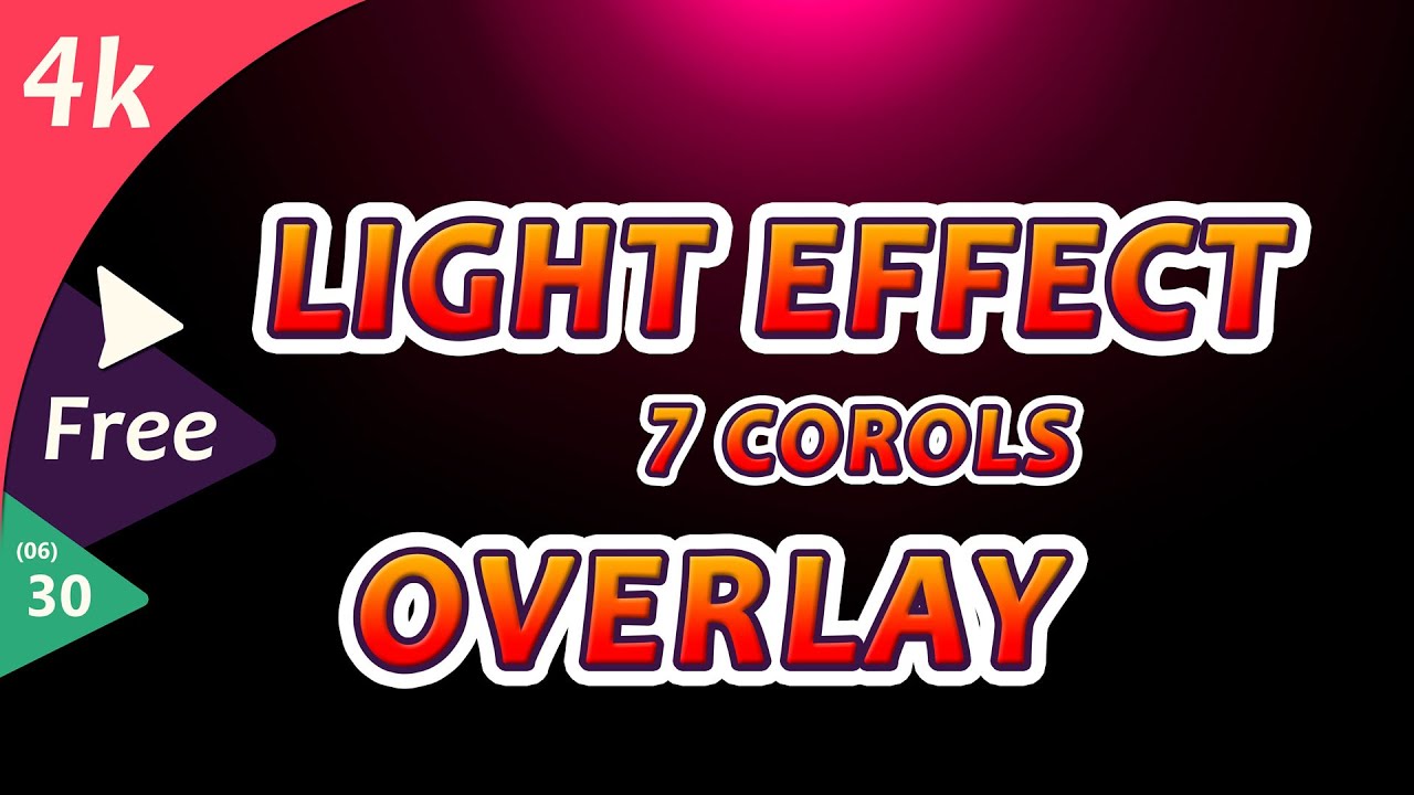 Light overlay effects - YouTube